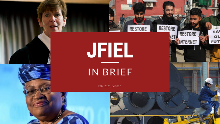 February 2021: In Brief – Jindal Forum for International and Economic Laws